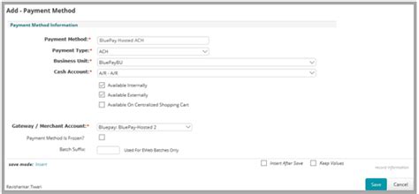 setting up bluepay hosted payment gateway in netforum