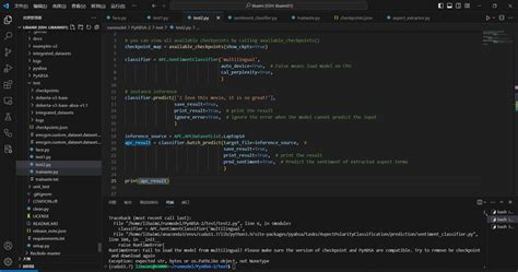 Running This Extract Aspect Terms And Classify Sentiments Sample Code