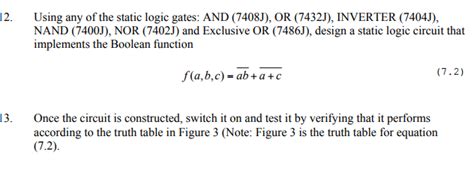 Solved Using Any Of The Static Logic Gates And 7408j Or