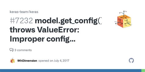 Modelgetconfig Throws Valueerror Improper Config Format · Issue