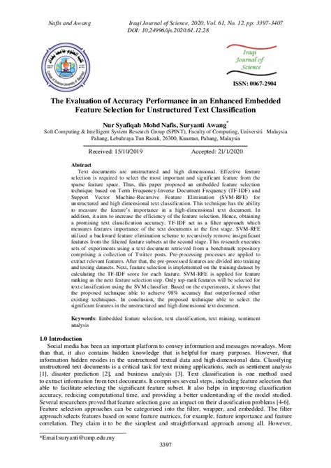 pdf the evaluation of accuracy performance in an enhanced embedded