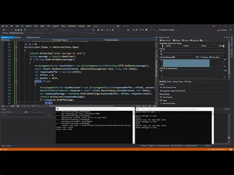 C Client Server WebSocket Application In ASP Net Core