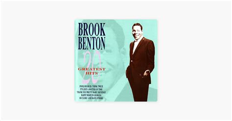 ‎its Just A Matter Of Time Alternate Version Song By Brook Benton