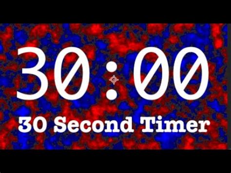30 Second Countdown Timer Silent W Beep 30 Second Timer 00 30