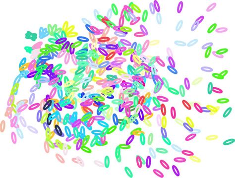 Abstract Colored Motion Particle Or Random Shape Pattern Dust Vector Background And Wallpaper