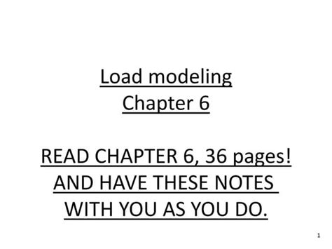 Loadmodelingppt
