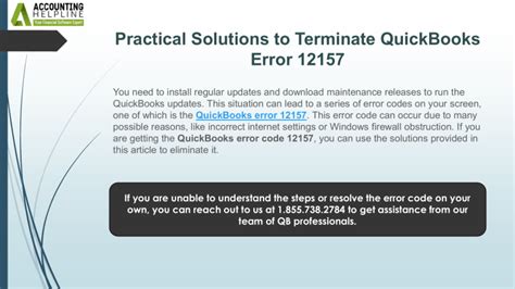 Fix Quickbooks Error 12157 Practical Solutions