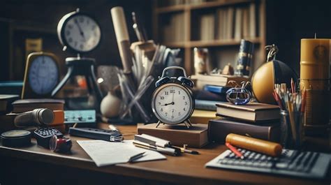 Premium Ai Image Educational Object Assorment Close Up Image