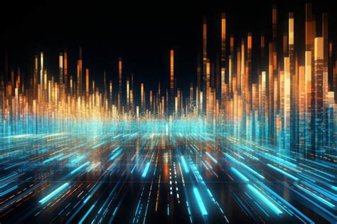 flowing particles swarm with glowing trails abstract background network connection structure