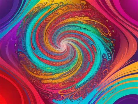 Premium Photo Colorful Abstract Background With Swirling Patterns