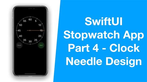 swiftui apple stopwatch app part 4 clock needle design mvvm