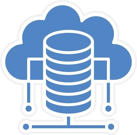 Cloud Database Vector Icon 31881540 Vector Art At Vecteezy