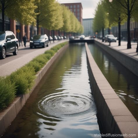 Stormwater Masterplan Visualized For City Stable Diffusion Online