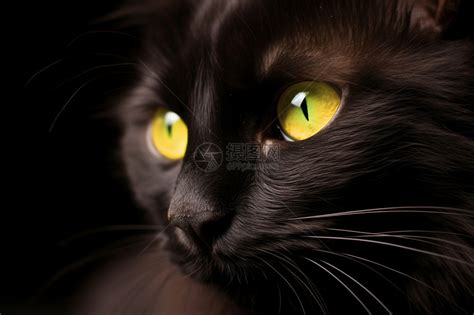 黑色宠物猫高清图片下载 正版图片600319351 摄图网