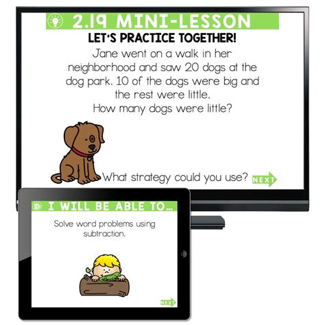 Lucky To Learn Math Subtraction Word Problems Lesson 219