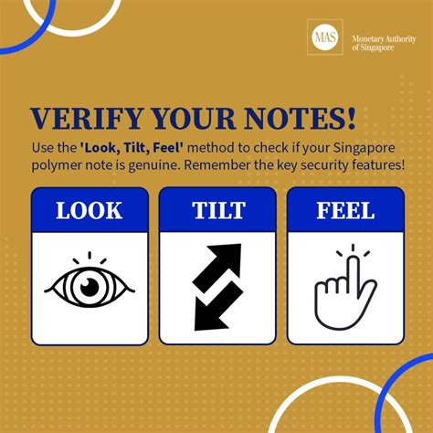 How To Verify Singapores Polymer Currency Notes Monetary Authority