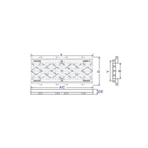 Ductile Bike Safe Trench Grate And Frame Class D Un15d Durham