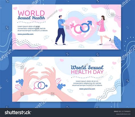 World Sexual Day Banner Template Flat Stock Vector Royalty Free 2177696843 Shutterstock