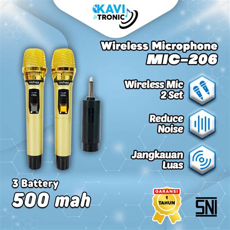Jual New Advance MIC Mic Wireless Murah Mic Mix Karaoke Suara Jernih MAh X Bisa