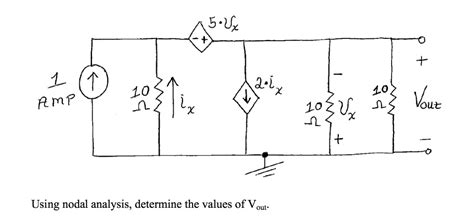 Solve Using Nodal Analysis And Thevenin Analysis Y A Mp 21 10 10 10 1