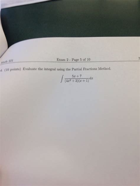 solved evaluate the integral using the partial fractions