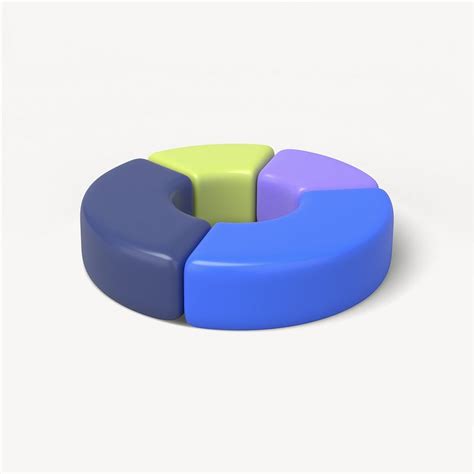 Donut Chart Graph 3d Business Premium Psd Rawpixel