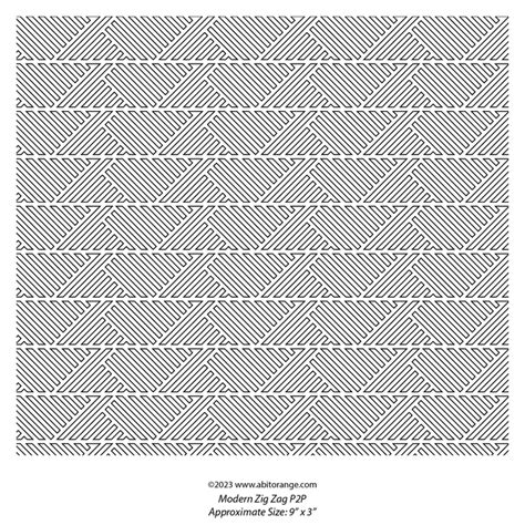 Modern Zig Zag — A Bit Orange