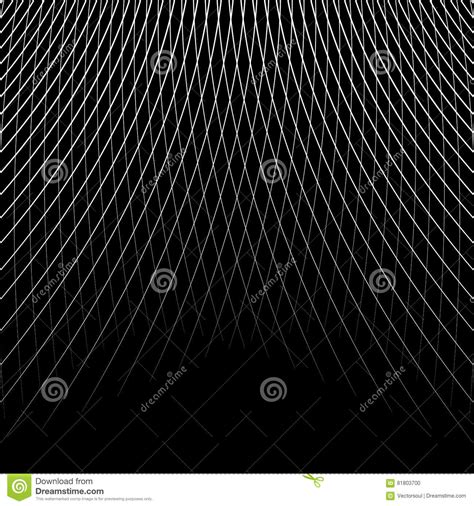Grid Mesh Of Dynamic Curved Lines Abstract Geometric Pattern Stock Vector Illustration Of
