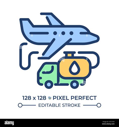 aviation fuel rgb color icon stock vector image and art alamy