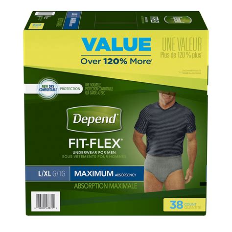 Mua Depend Fit Flex Incontinence Underwear For Men Maximum Absorbency