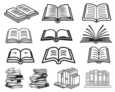 Collection Of Open Books Clipart Design Book Illustration In Black And