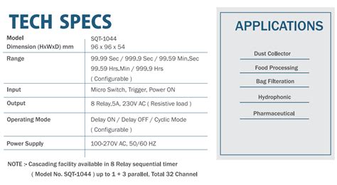 Sqt 1044 Sequential Timer Selangor Kl Puchong Malaysia Supplier Supply Above Intelligence