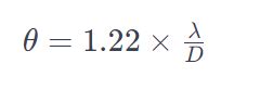 Angular Resolution Calculator Calculator Doc