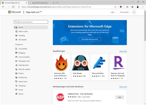 microsoft lanceert officieel de nieuwe microsoft edge add ons store