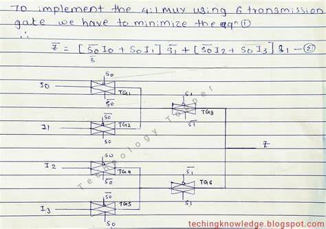 41 Multiplexer Using Transmission Gate Logic And Pass Transistor Logic