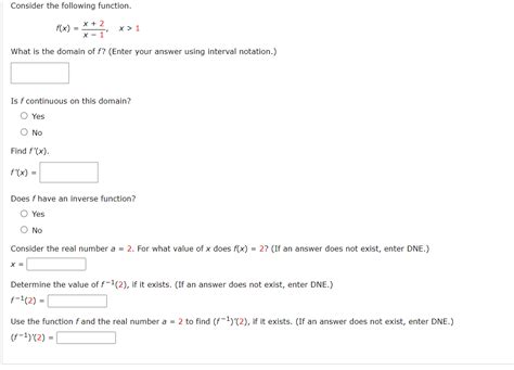 Solved Consider The Following Function F X X−1x 2 X 1 What