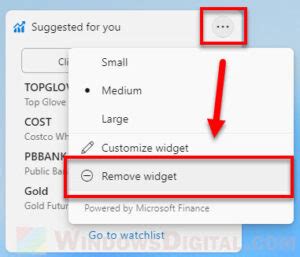 How To Add Remove Resize Or Move Widgets In Windows