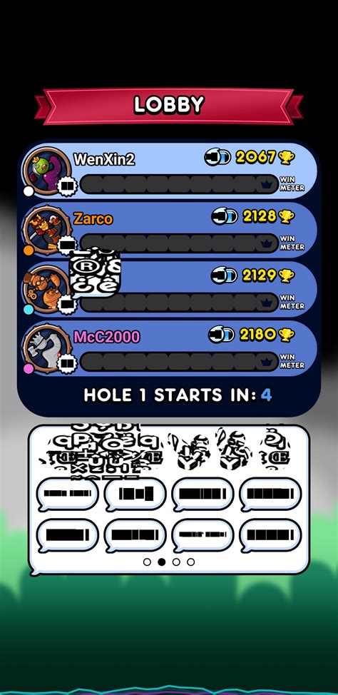the game loaded weird and got all the text censored p r golfblitz