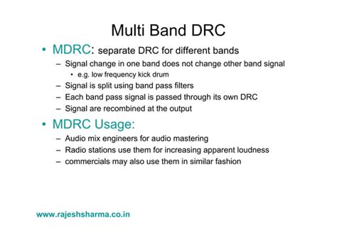audio dynamic range compression ppt