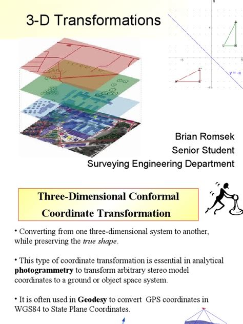 Computer Graphics 3 Dimensional Transformations Applied To Surveying Pdf Trigonometric