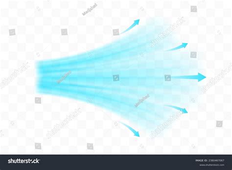 Fresh Air Effect Direction Movement Clean Stock Vector Royalty Free