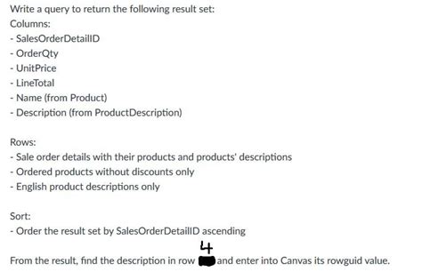 Solved Write A Query To Return The Following Result Set Chegg