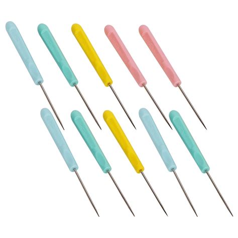 Heatshaking 10pcs Sewing Awls Assorted Color Diy Design For Home Use