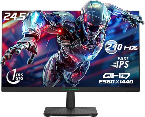 Amazon.com: TITAN ARMY 24.5 Inch 240Hz 1440p Gaming Monitor,QHD 2560 x 1440p Fast IPS 1ms GTG ...