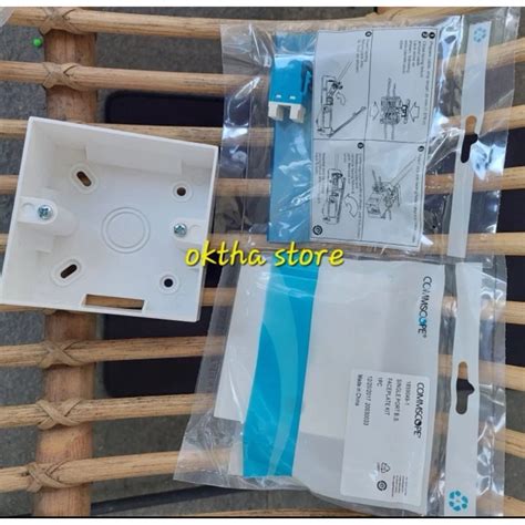 Jual Modular Jack Faceplate Outbow 1 Set Cat6 Keystone Rj45 Shopee Indonesia