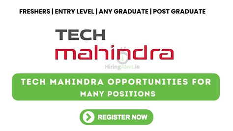 tech mahindra hiring 2024 freshers and experienced salary rs 8