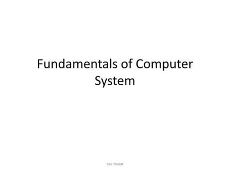 5 Computer Memory Ppt