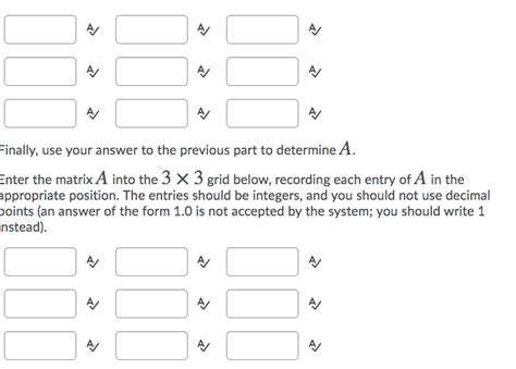 solved question 1 2 points consider a 3 x 3 matrix a and