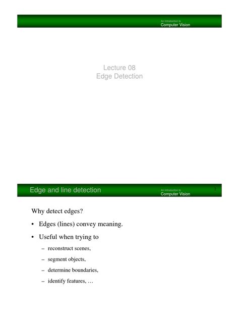 Edge Detection Computer Vision Pdf Algorithms Graphics