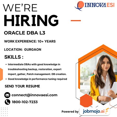 Innova Esi On Linkedin Oracledba Gurgaonjobs Databasemanagement